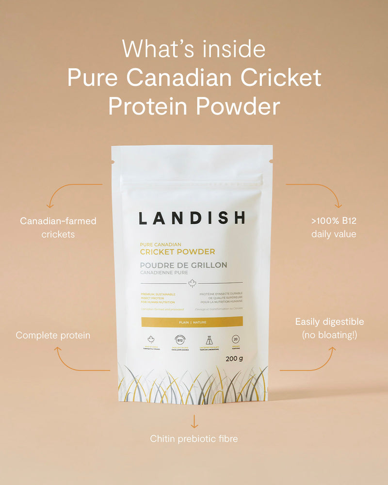 Pure Canadian Cricket Protein Powder - Landish