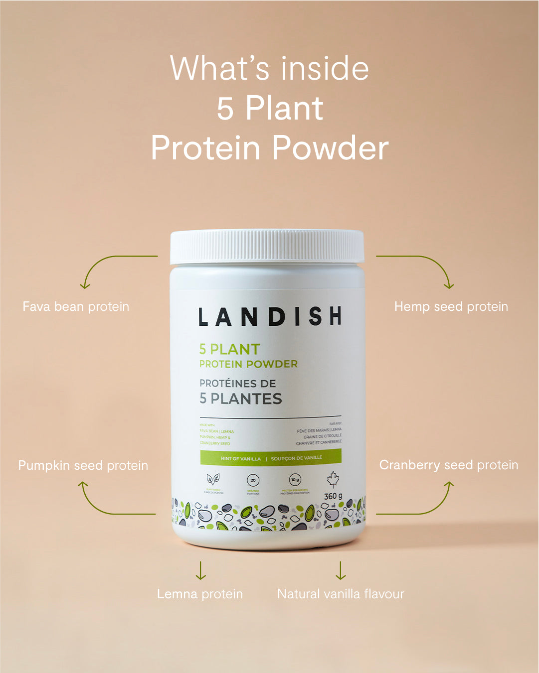 5 Plant Protein Powder - Landish